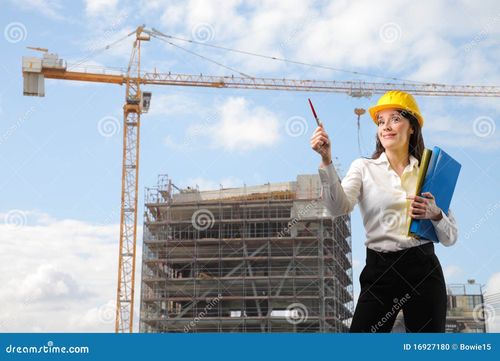 Female engineer stock photo. Image of girl, business - 16927180