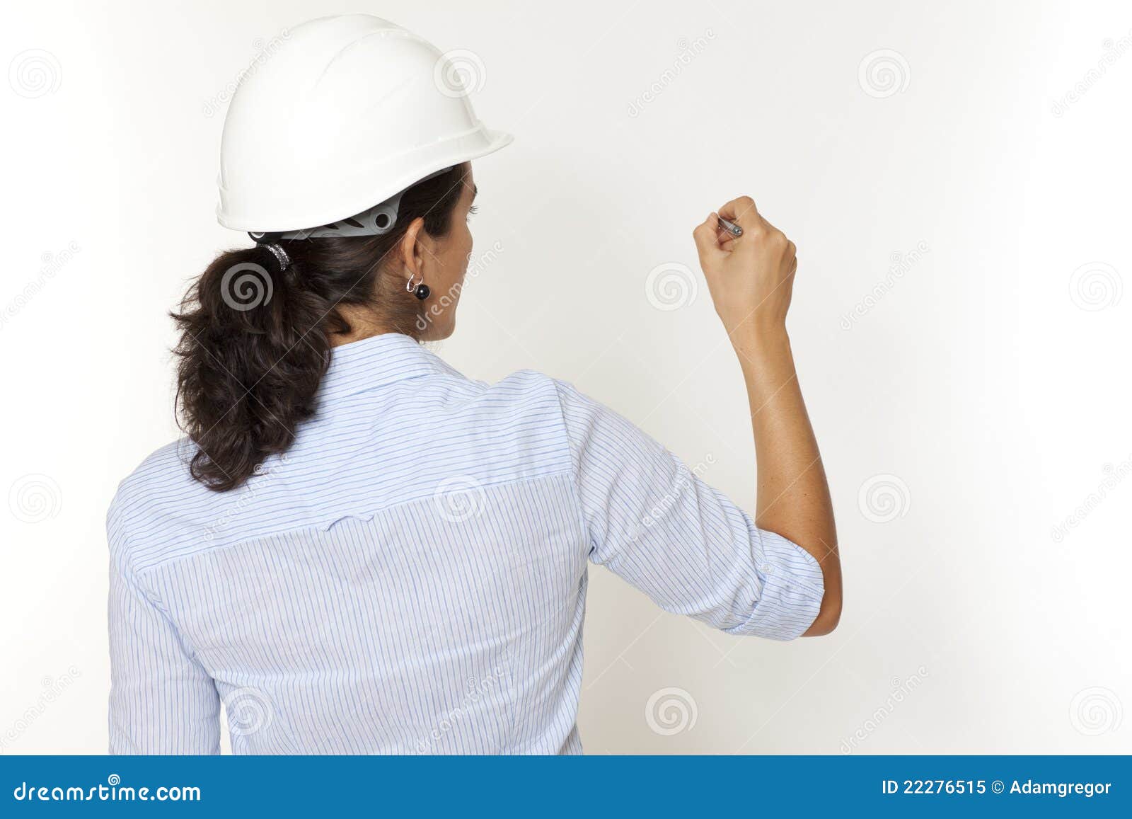 Female engineer writing stock image. Image of business - 22276515