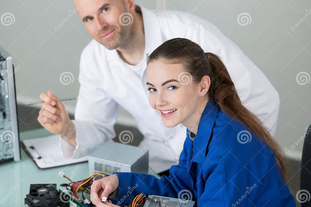 Female Engineering Student Smiling at Camera Stock Image - Image of ...