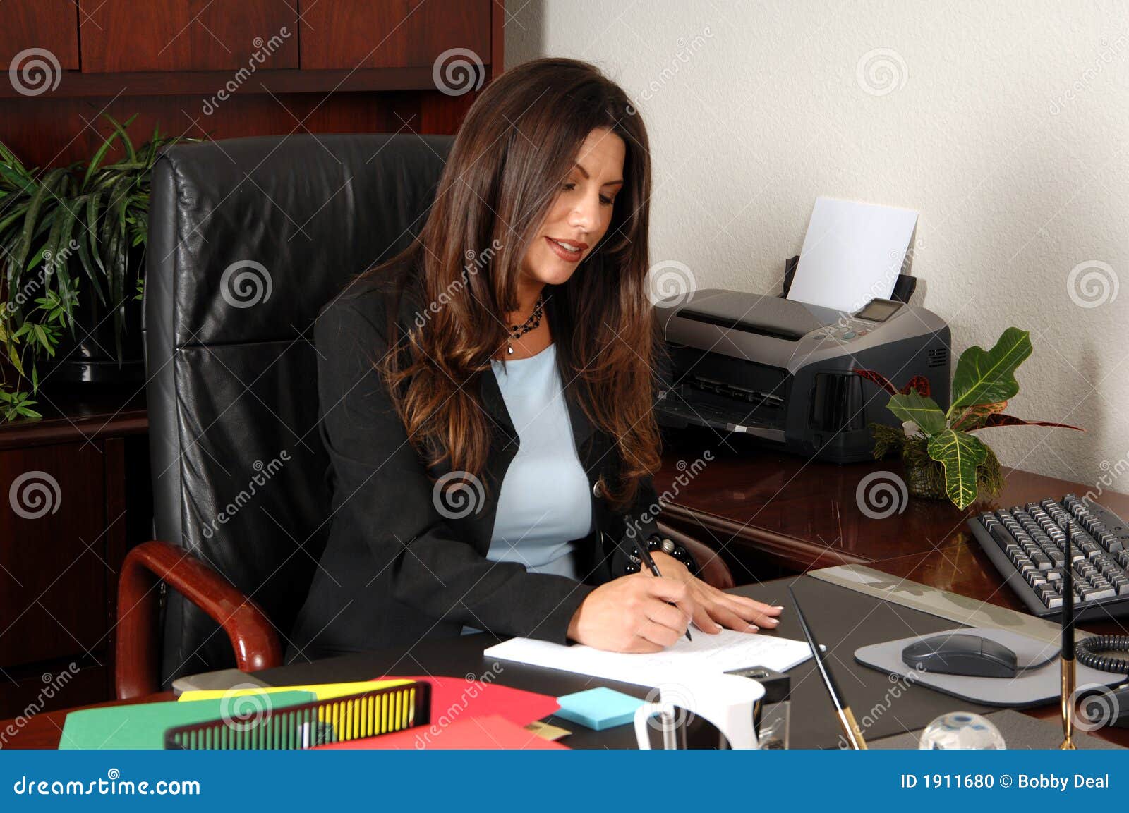 Female Executive stock photo. Image of office, writing - 1911680