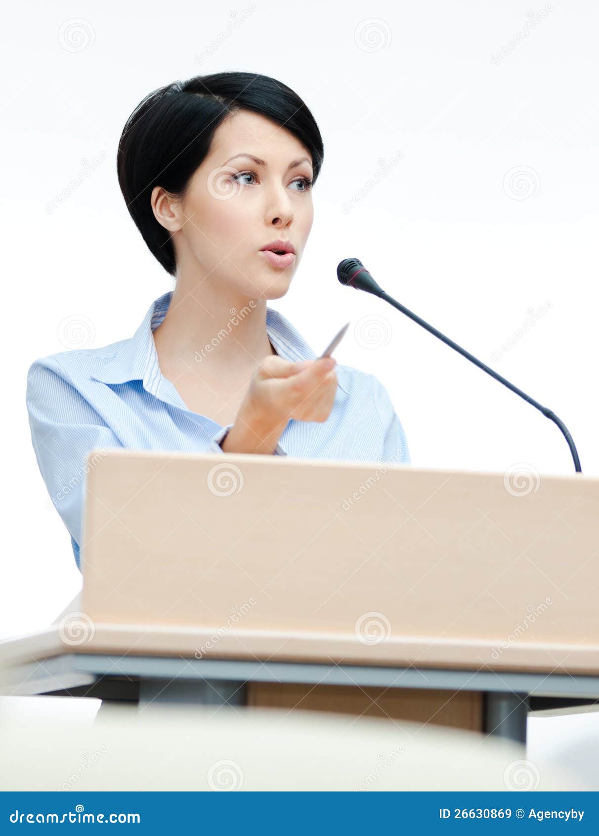 Female Executive at the Board Stock Image - Image of discussion, board ...