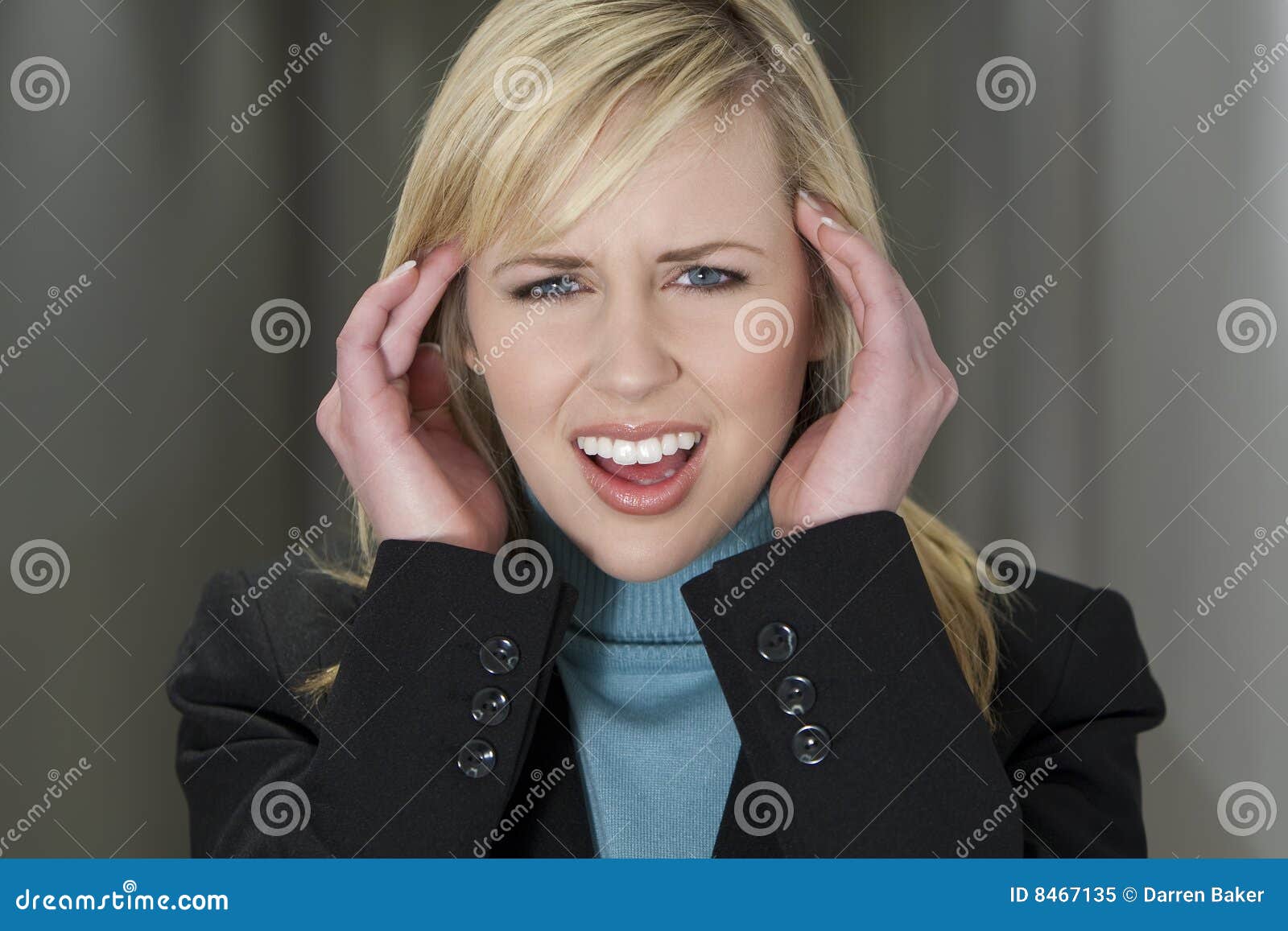Female Executive Stress stock image. Image of suit, mental - 8467135