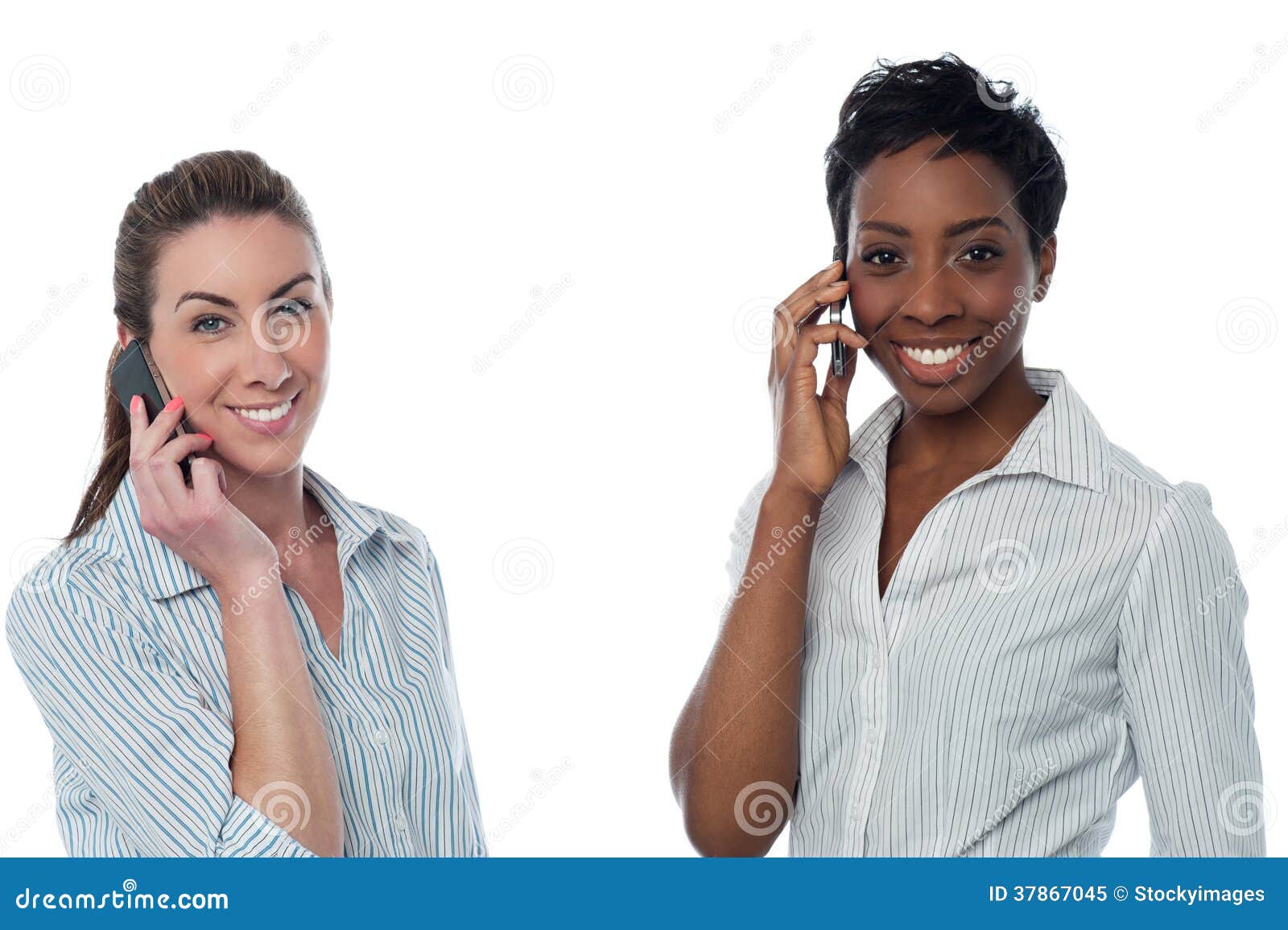 Female Executives Using a Mobile Phone Stock Image - Image of ...