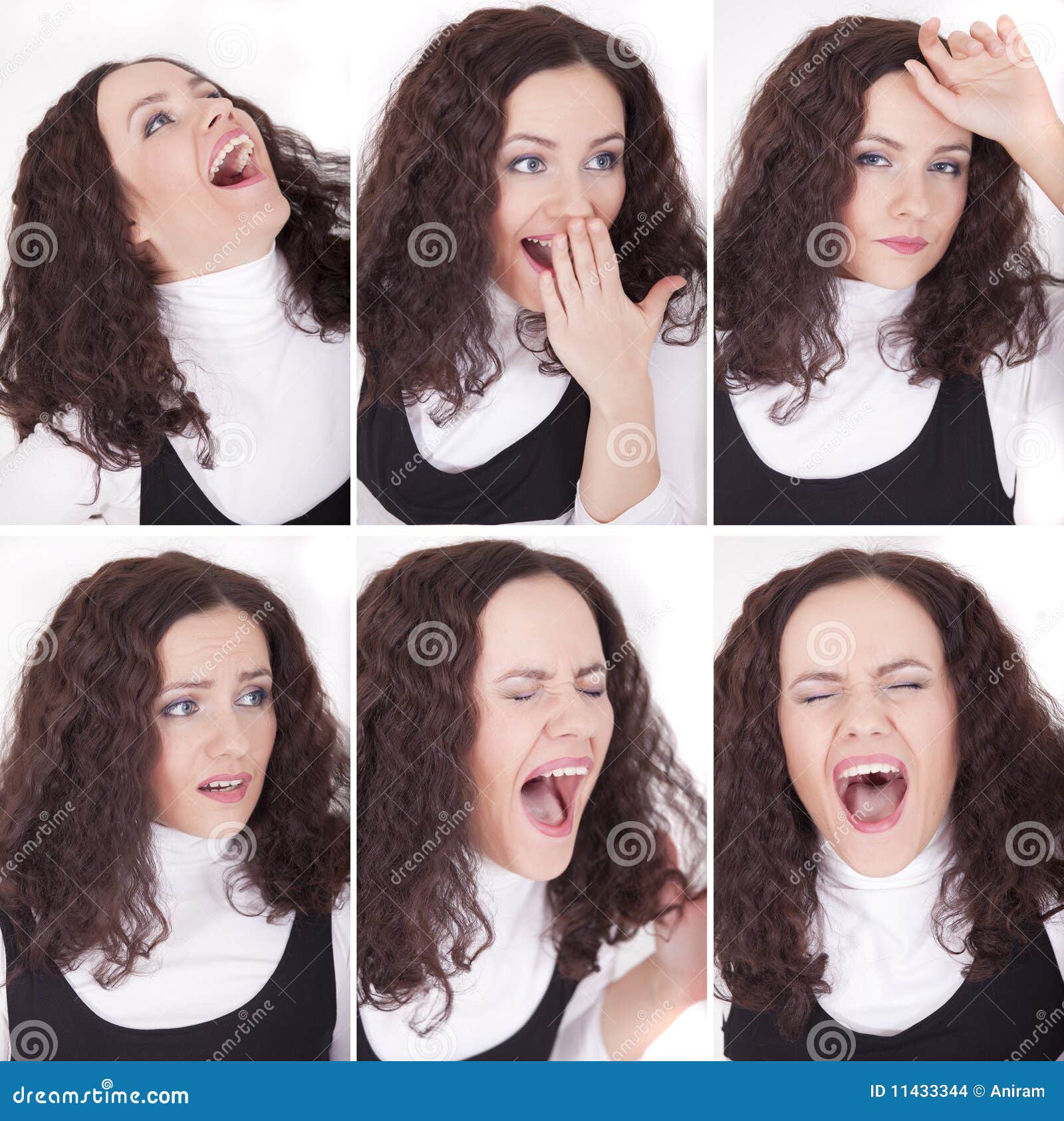 Female expressions stock photo. Image of attractive, emotions - 11433344