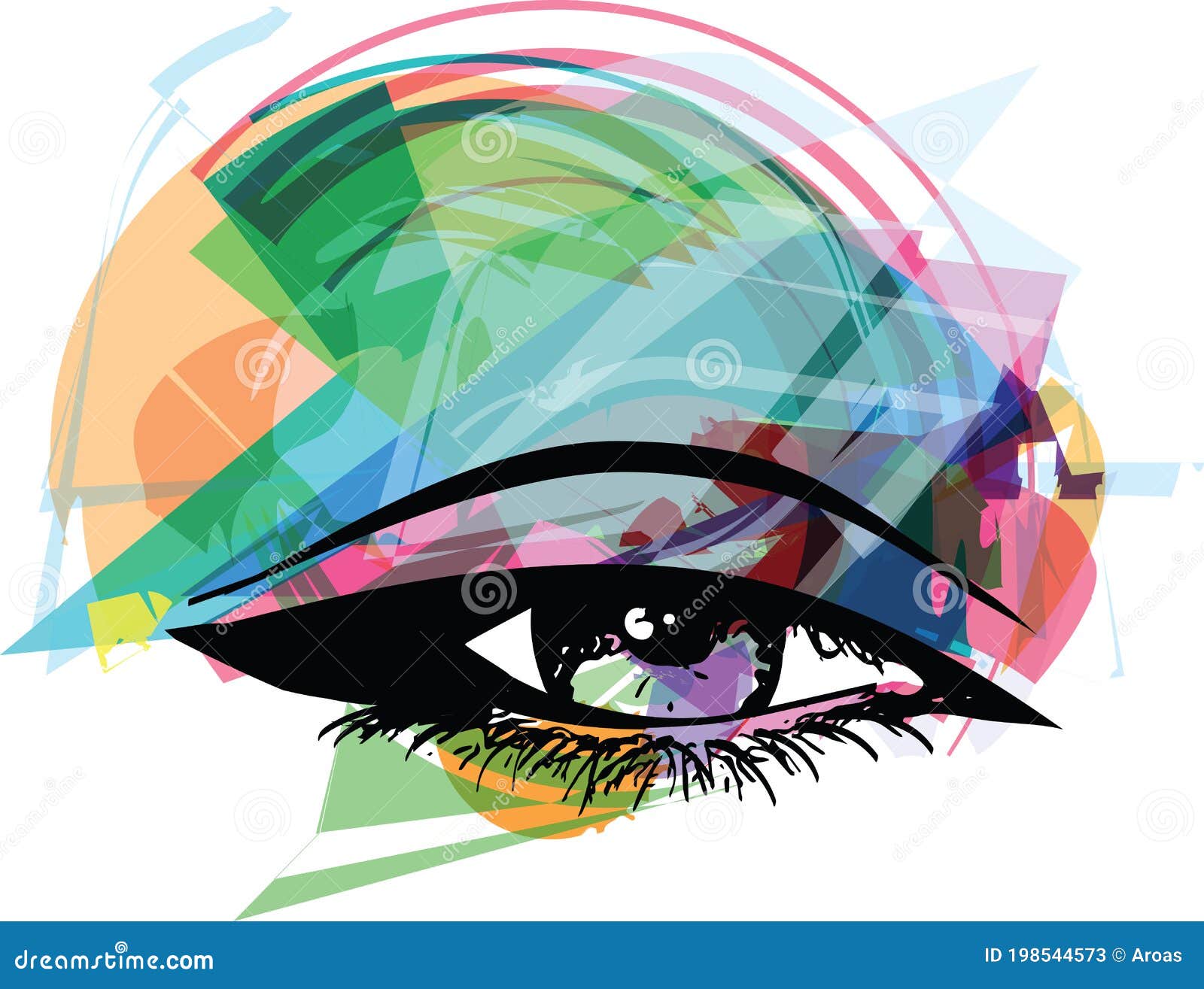 Female Eye Sketch Illustration Stock Vector - Illustration of female ...