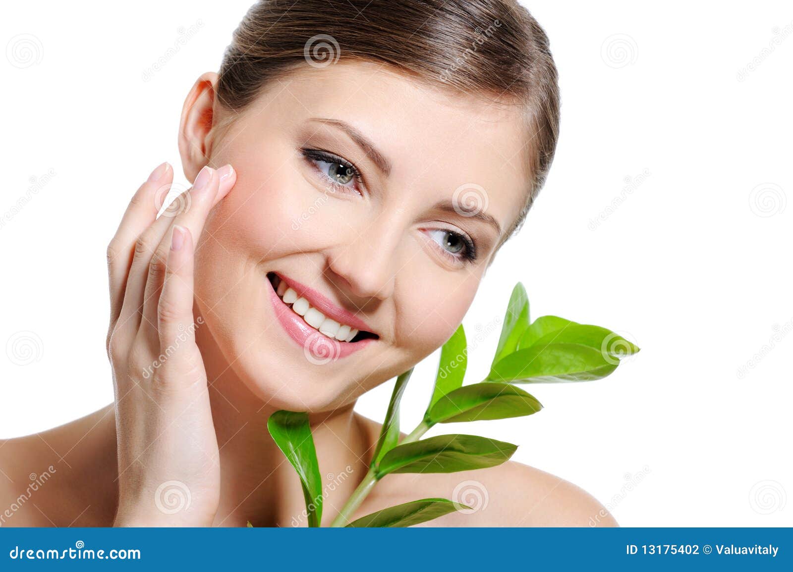 Female Face with a Clean Purity Skin Stock Photo - Image of cute ...