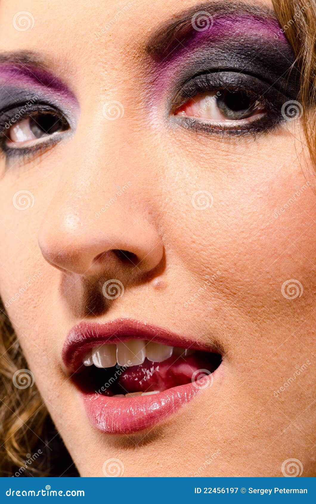 Female face with make up stock image. Image of lifestyle - 22456197