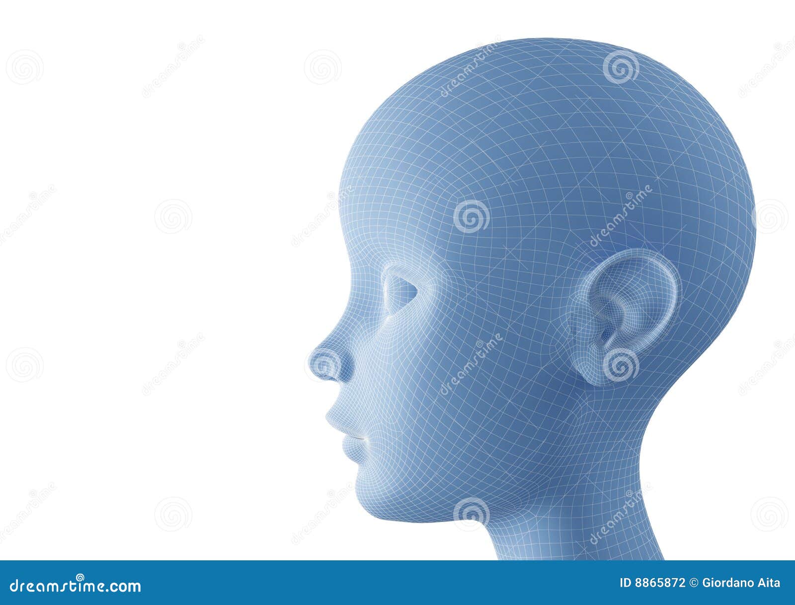 Female face profile stock illustration. Illustration of head - 8865872