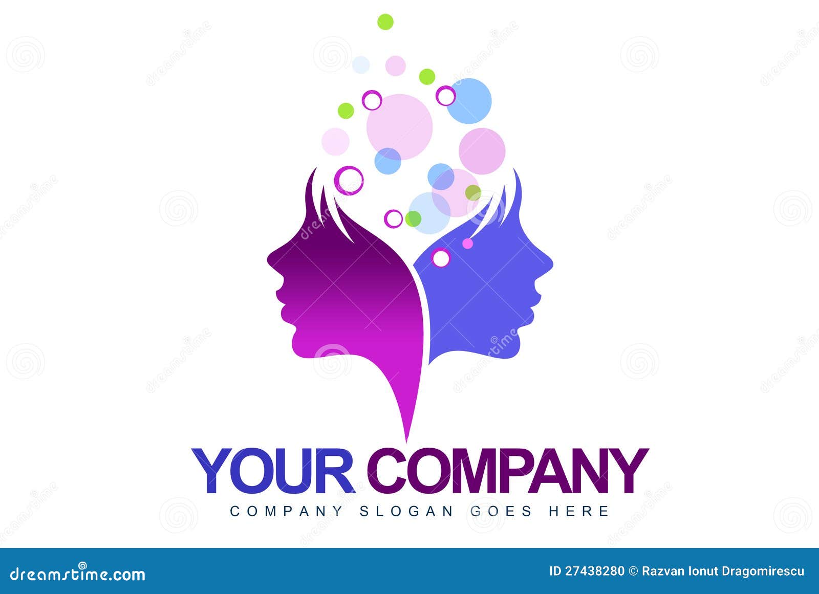 Faces Logo Cartoon Vector | CartoonDealer.com #36592551