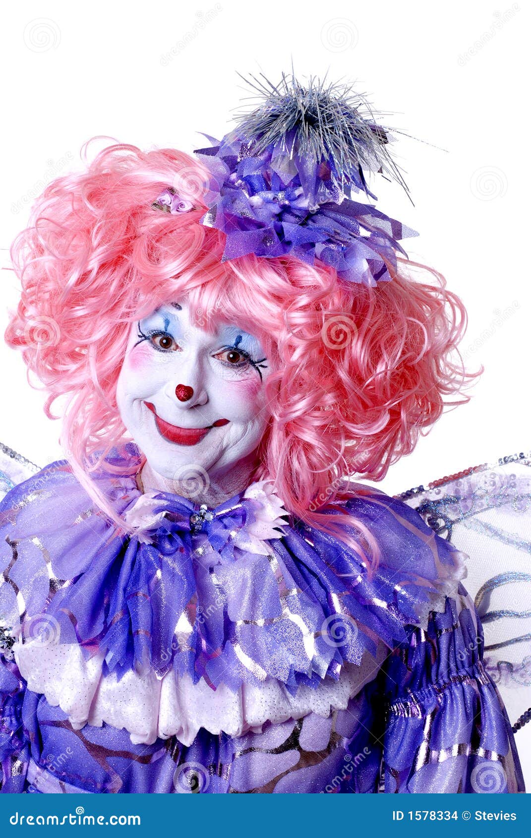 Female Fairy Clown stock photo. Image of afro, posed, circus - 1578334