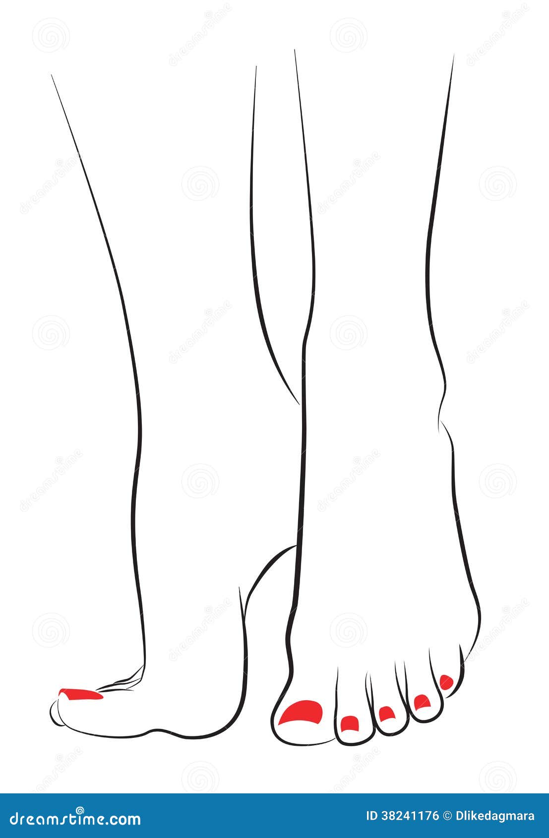 Female Feet stock illustration. Illustration of ankle - 38241176