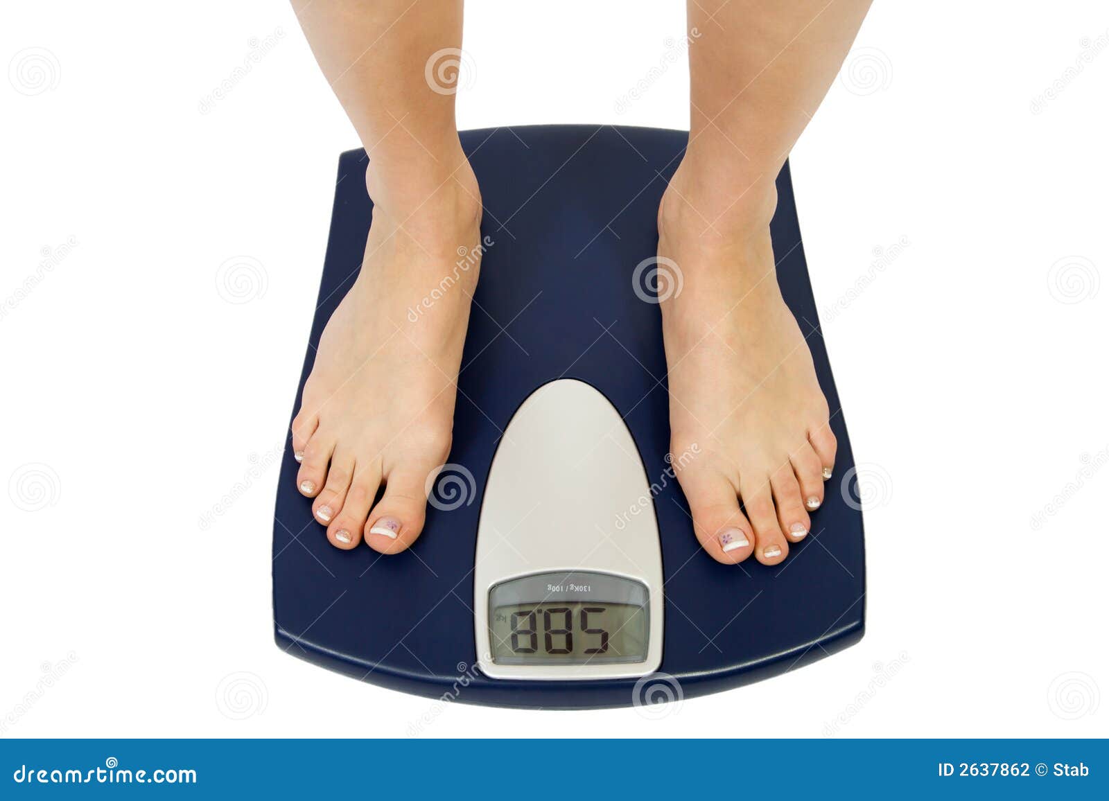 Female feet on a scale stock photo. Image of body, floor - 2637862