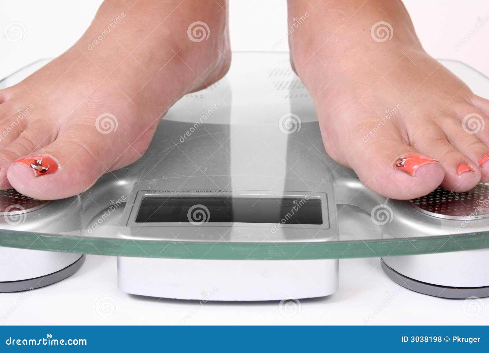 Female feet on scale stock photo. Image of measurement - 3038198