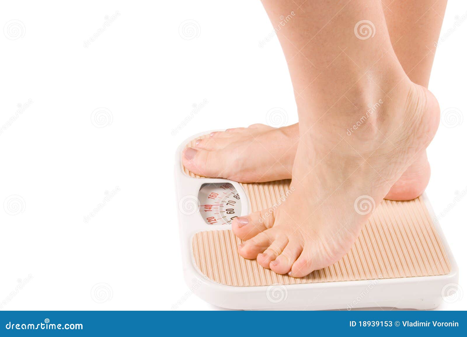 Female feet on scales stock image. Image of healthy, mass - 18939153