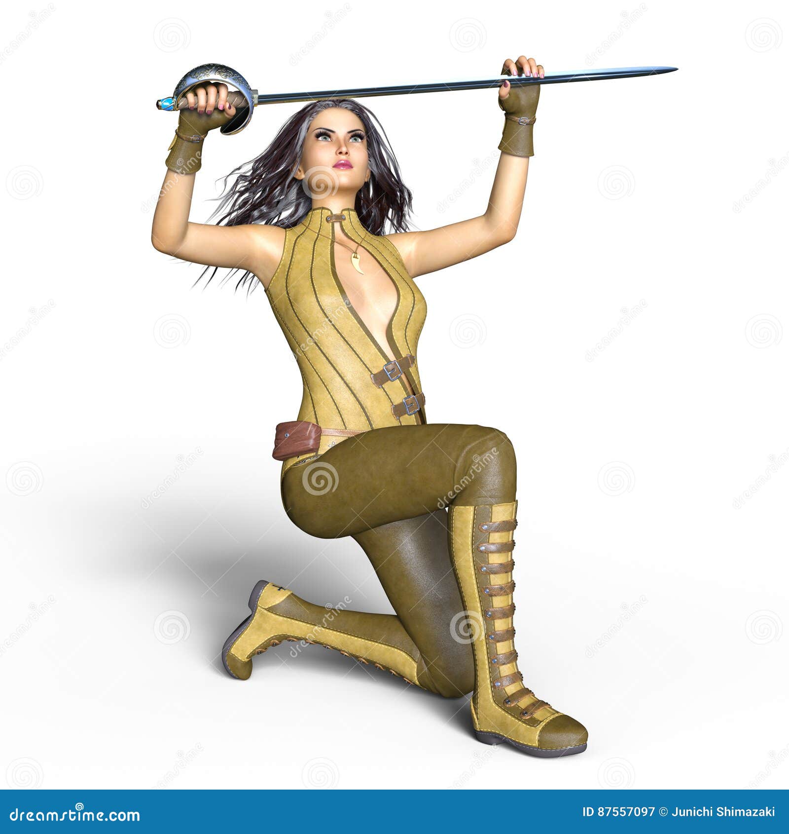 Female fencer stock illustration. Illustration of dress - 87557097