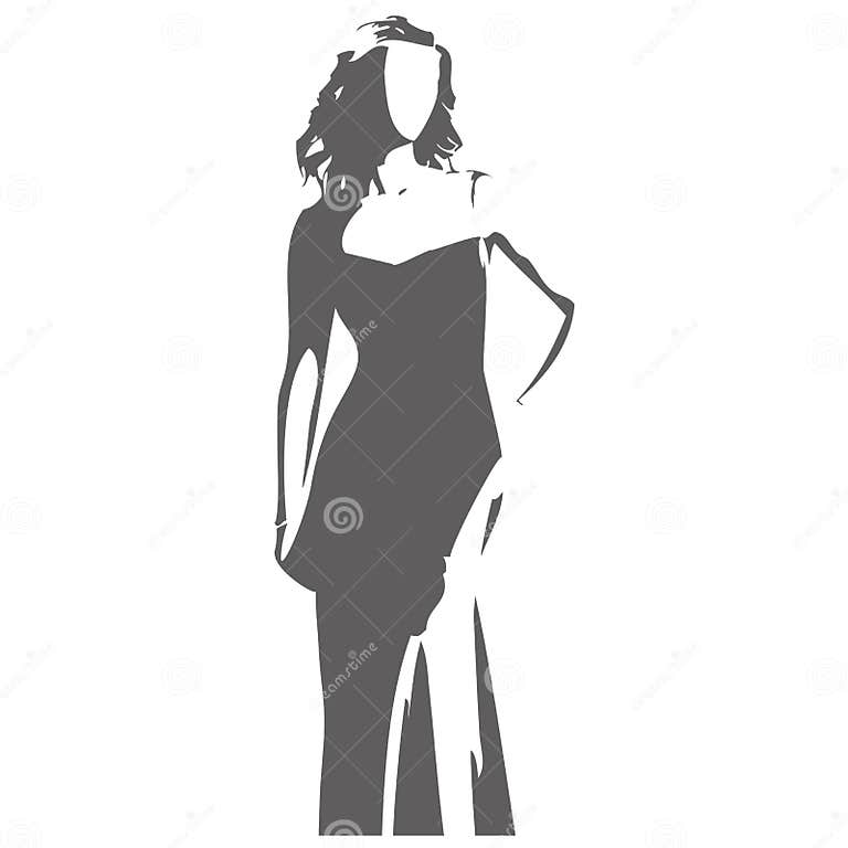 Female Figure Vector Illustration Stock Vector - Illustration of female ...