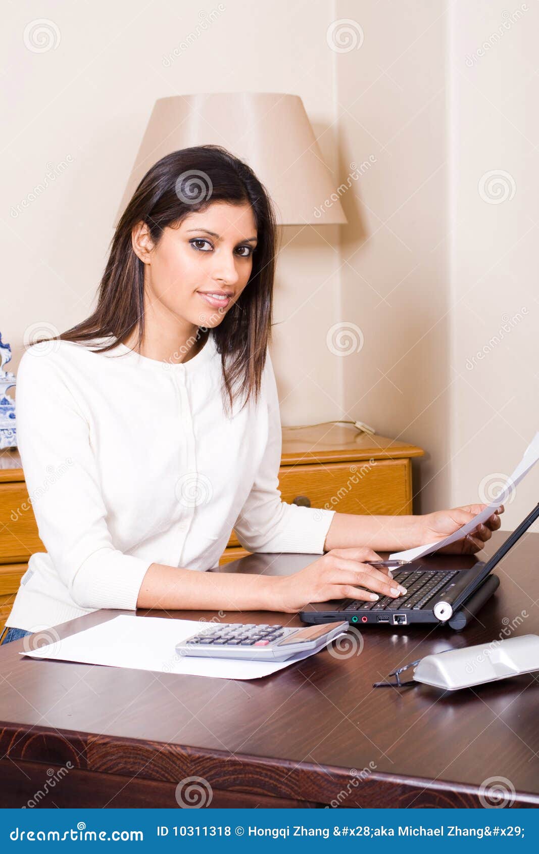 Female financial secretary stock photo. Image of finances - 10311318