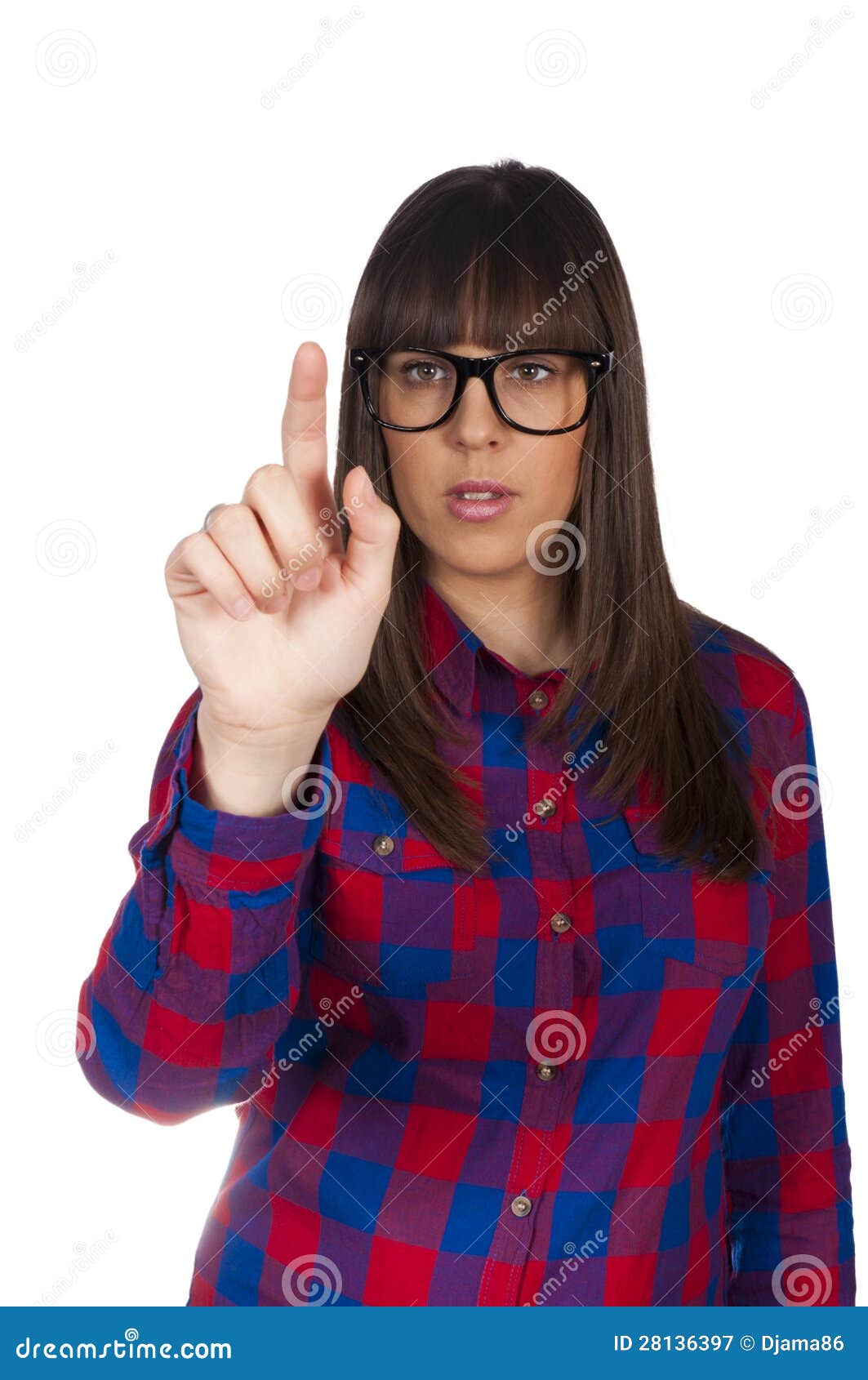 Female finger stock image. Image of people, brunette - 28136397