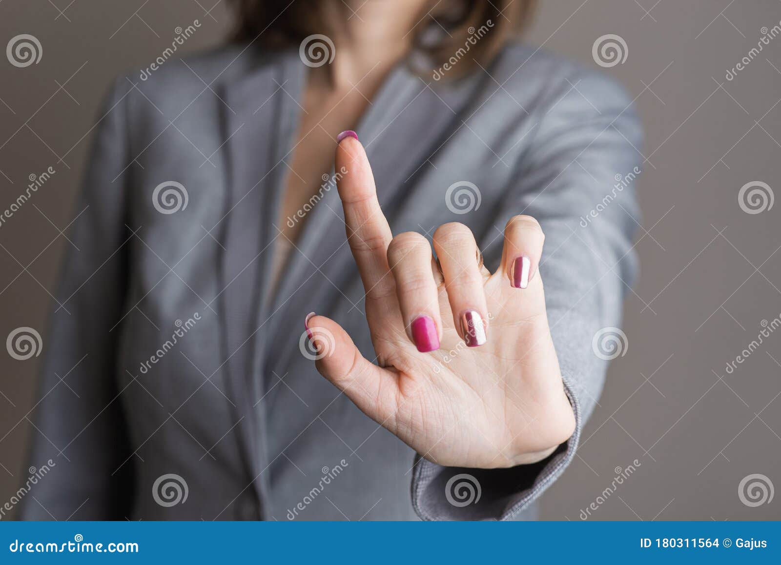 Female Finger Pushing Elevator Button Royalty-Free Stock Photography ...