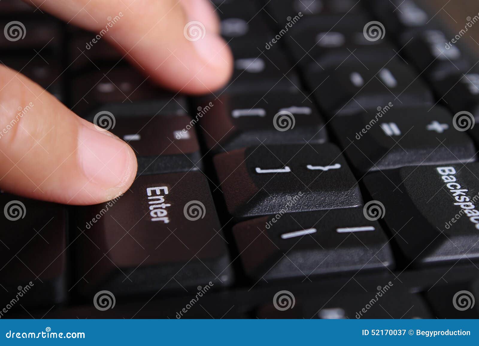 Female Fingers on the Keyboard Close-up Stock Image - Image of ...