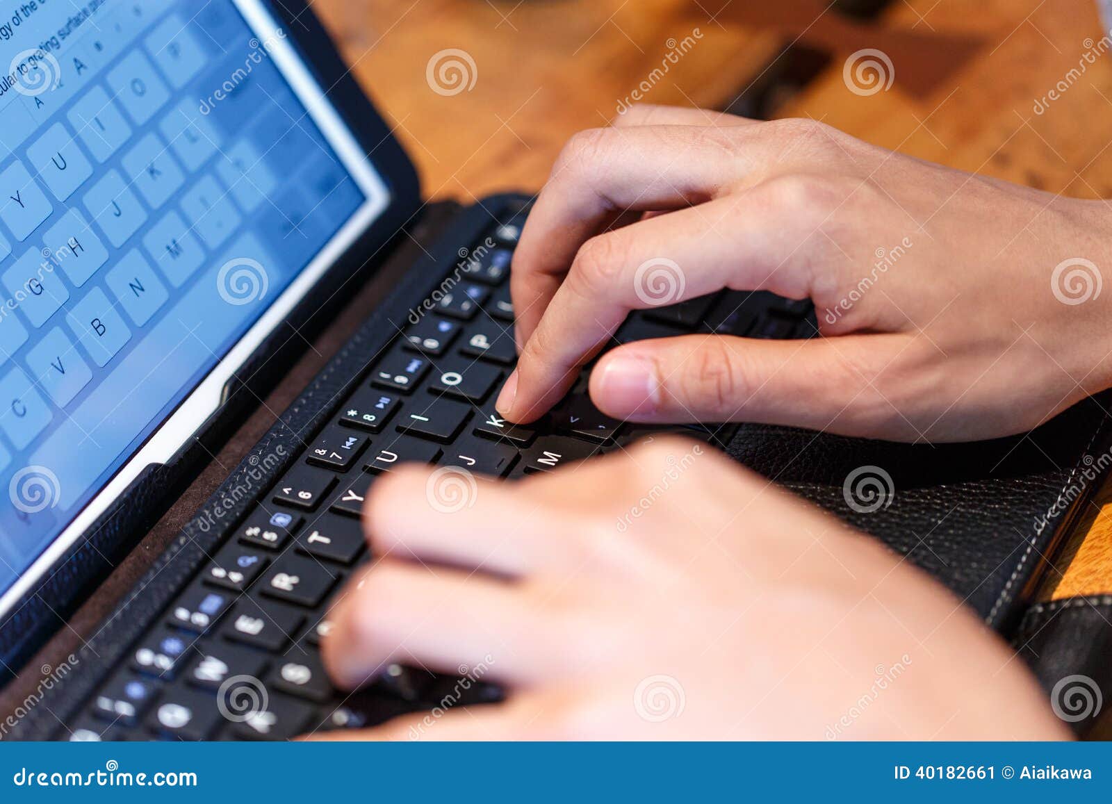 Female Fingers Typing on Keyboard Stock Image - Image of computer ...