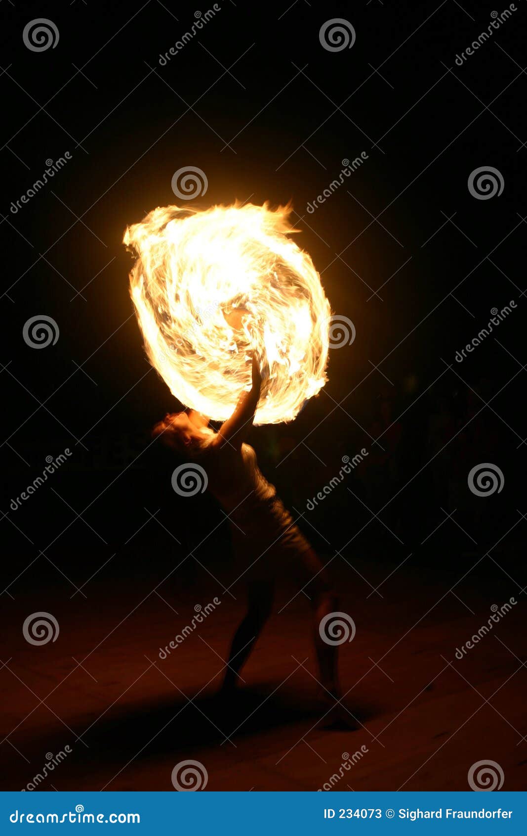 Female Fire juggler stock image. Image of danger, dance - 234073