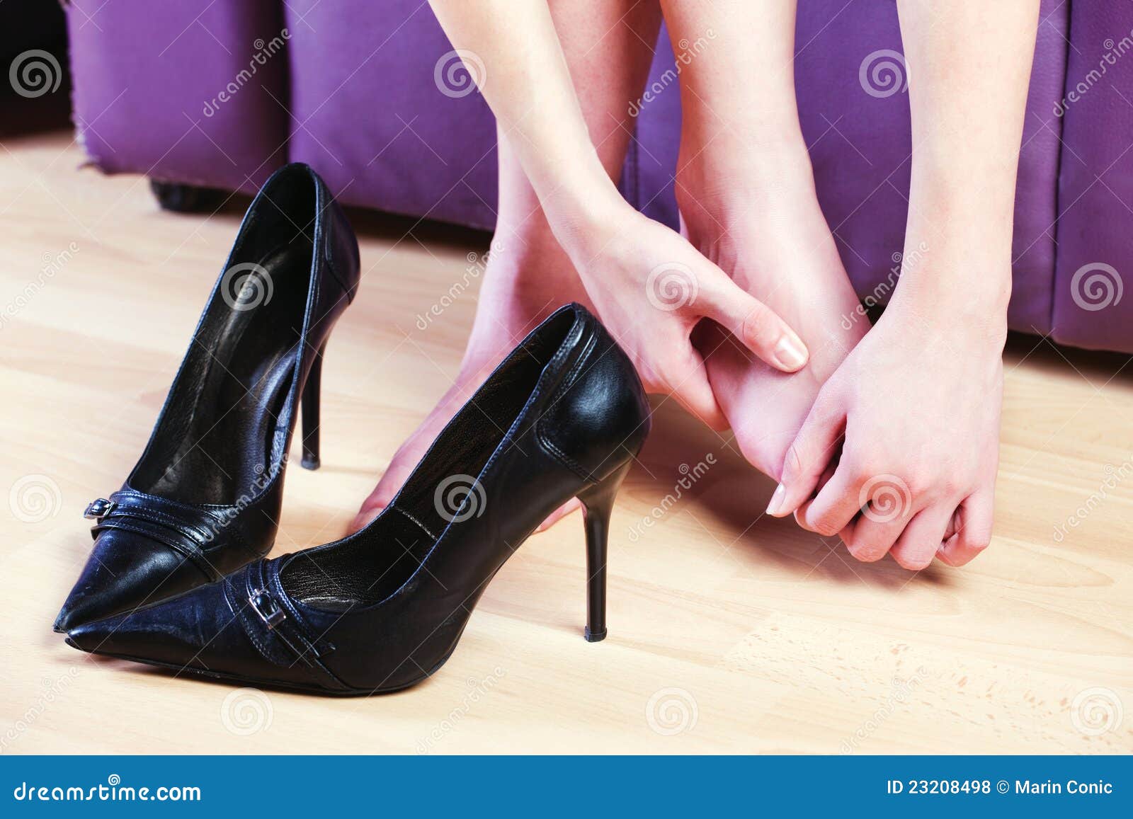 Female foot massage stock photo. Image of girl, woman - 23208498