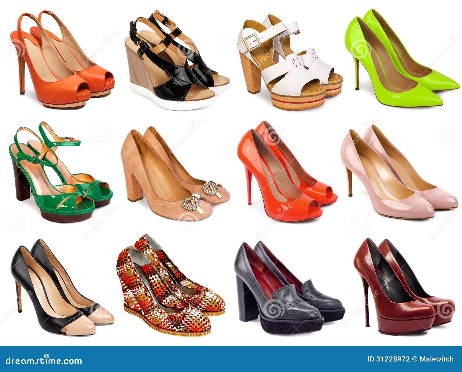 Female Footwear Collection-4 Stock Photo - Image of shoe, footwear ...