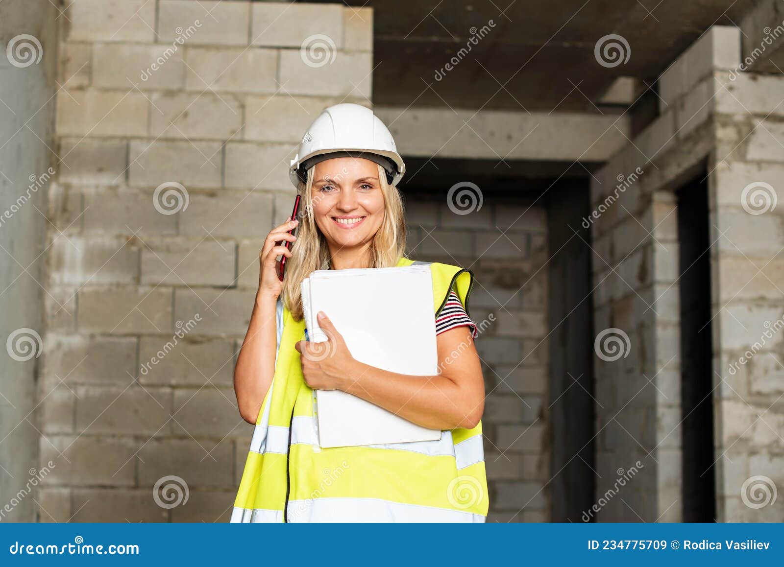 Female Foreman Officer Inspector, Building Inspector, Engineer or ...