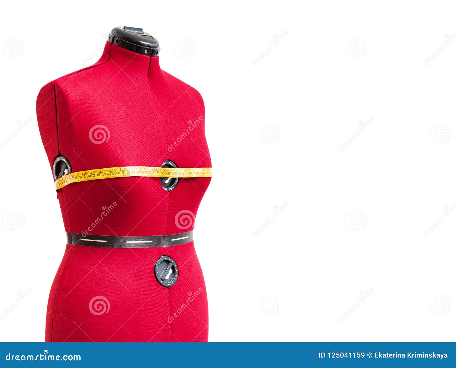 Female Form Dummy with Measured Breast Size Stock Image - Image of ...