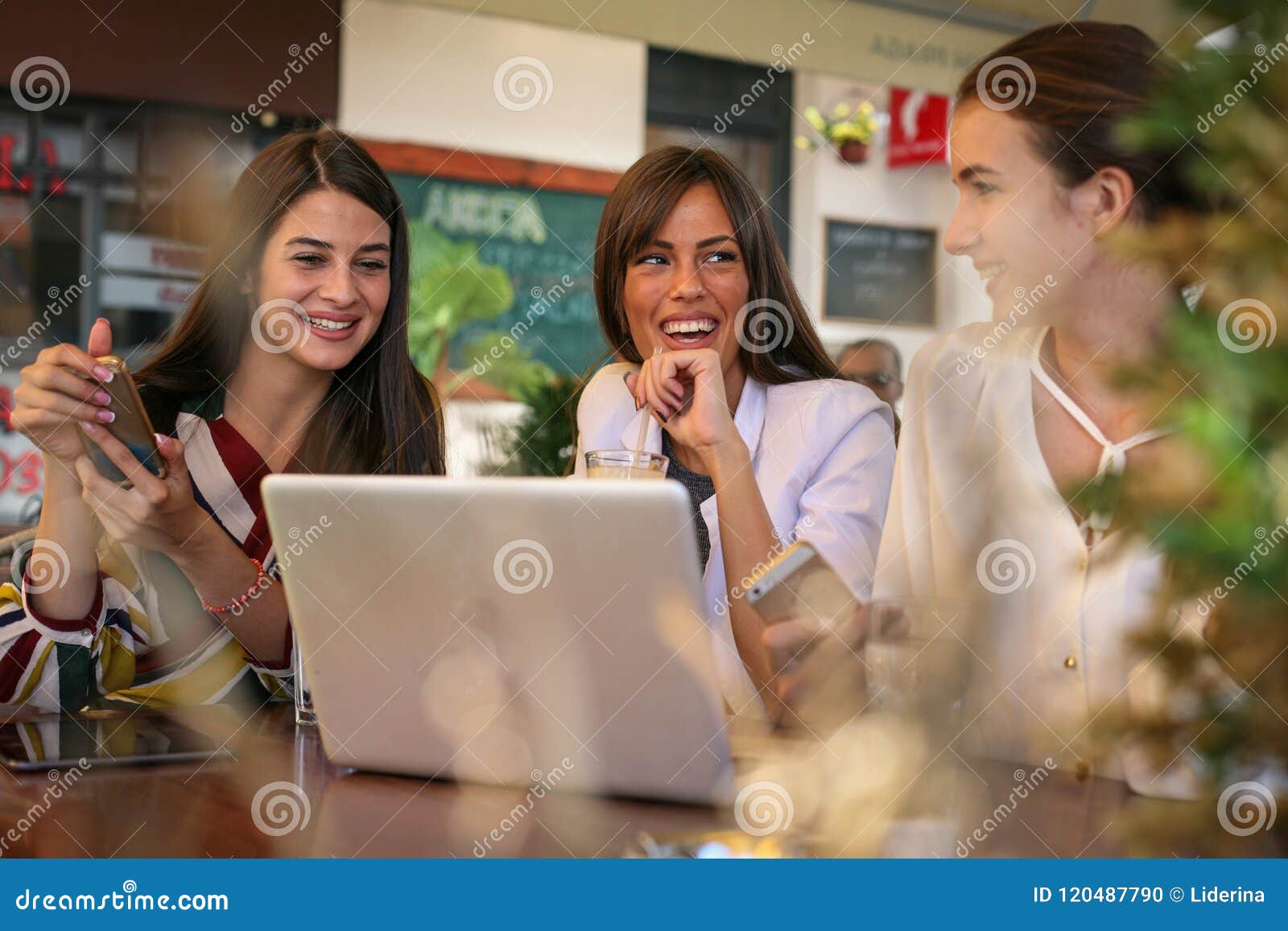 Female Friends on Coffee Break. Stock Photo - Image of friends ...