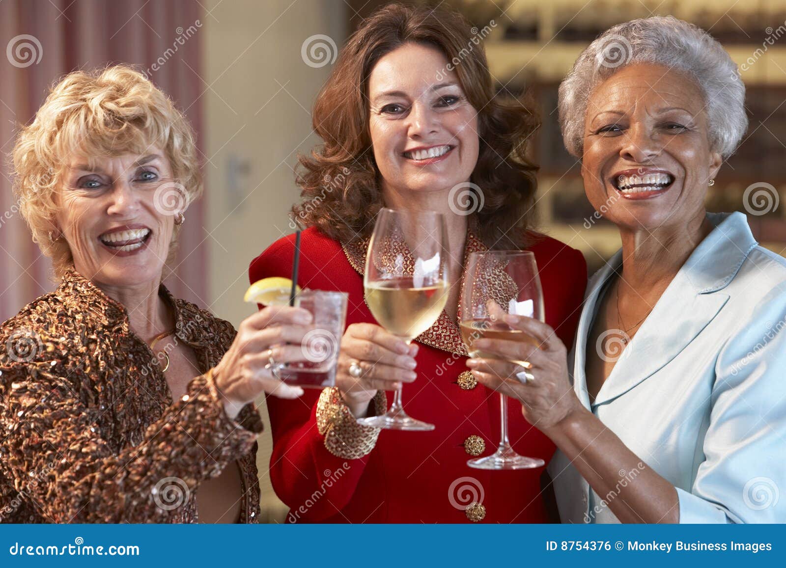 Female Friends Socializing at a Bar Stock Photo - Image of gathering ...