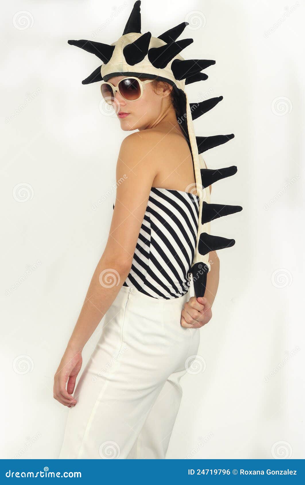 Female Funky Model with Sunglasses Stock Photo - Image of beauty ...