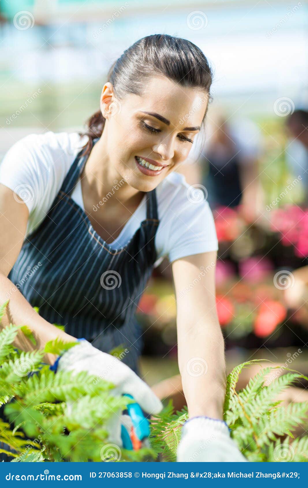 Female gardener stock photo. Image of beautiful, joyful - 27063858