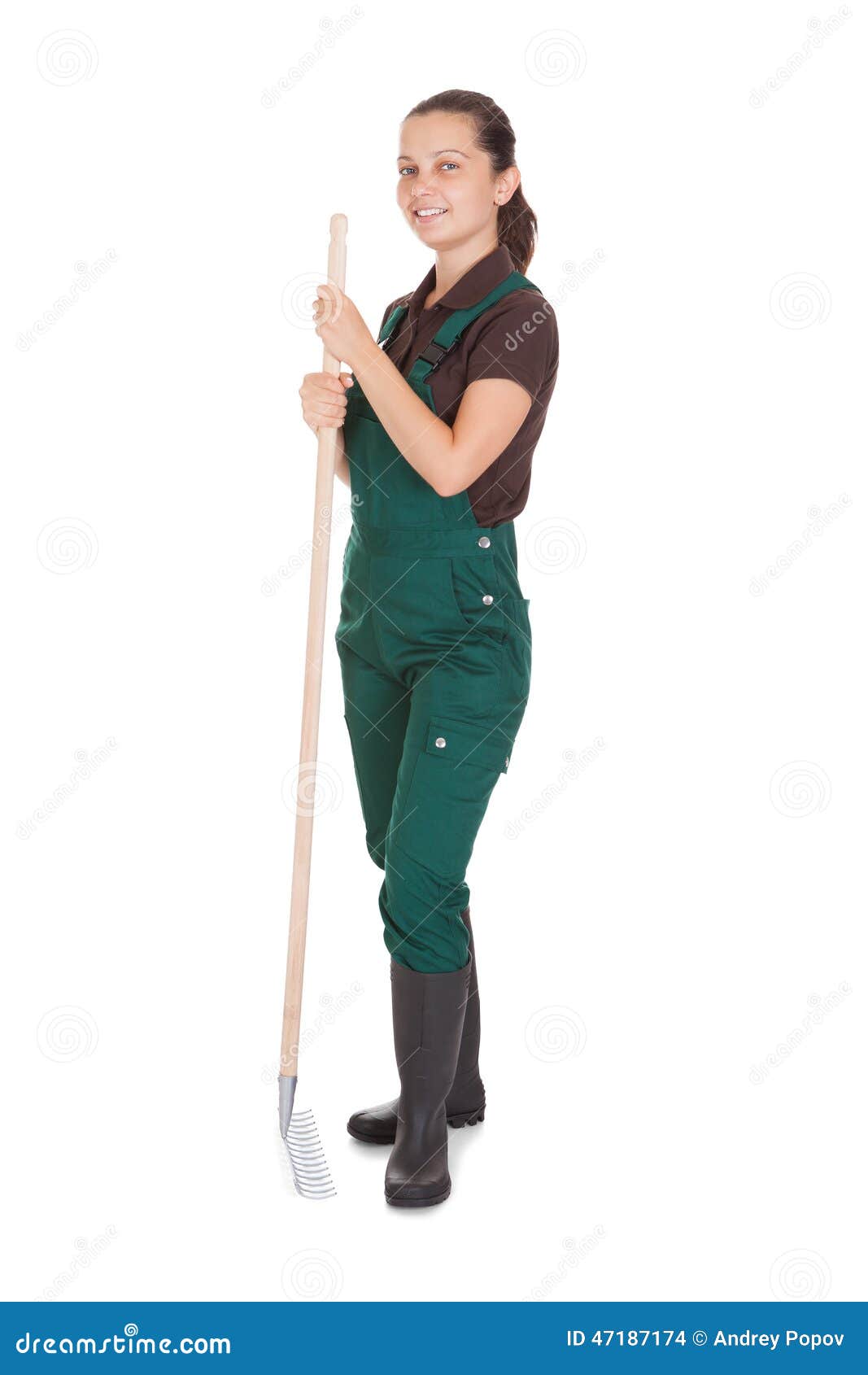 Female Gardner with Gardening Tools Stock Photo - Image of adult ...