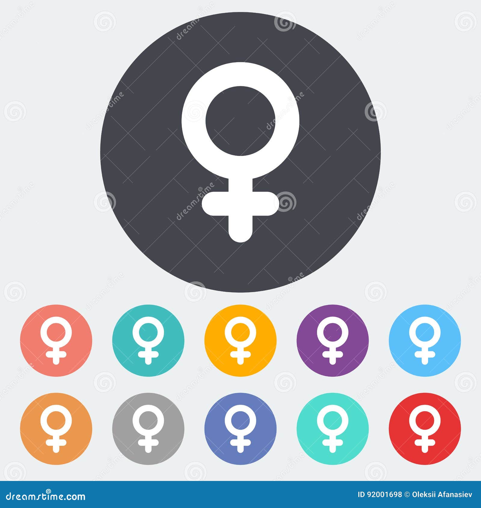 Female gender sign stock vector. Illustration of human - 92001698