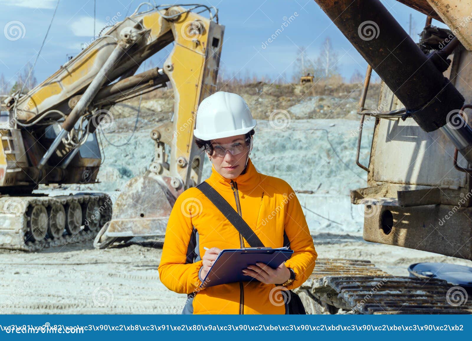 Female Geologist or Mining Engineer at Work Stock Image - Image of ... Female Geologist or Mining Engineer at Work Stock Image - Image of ...