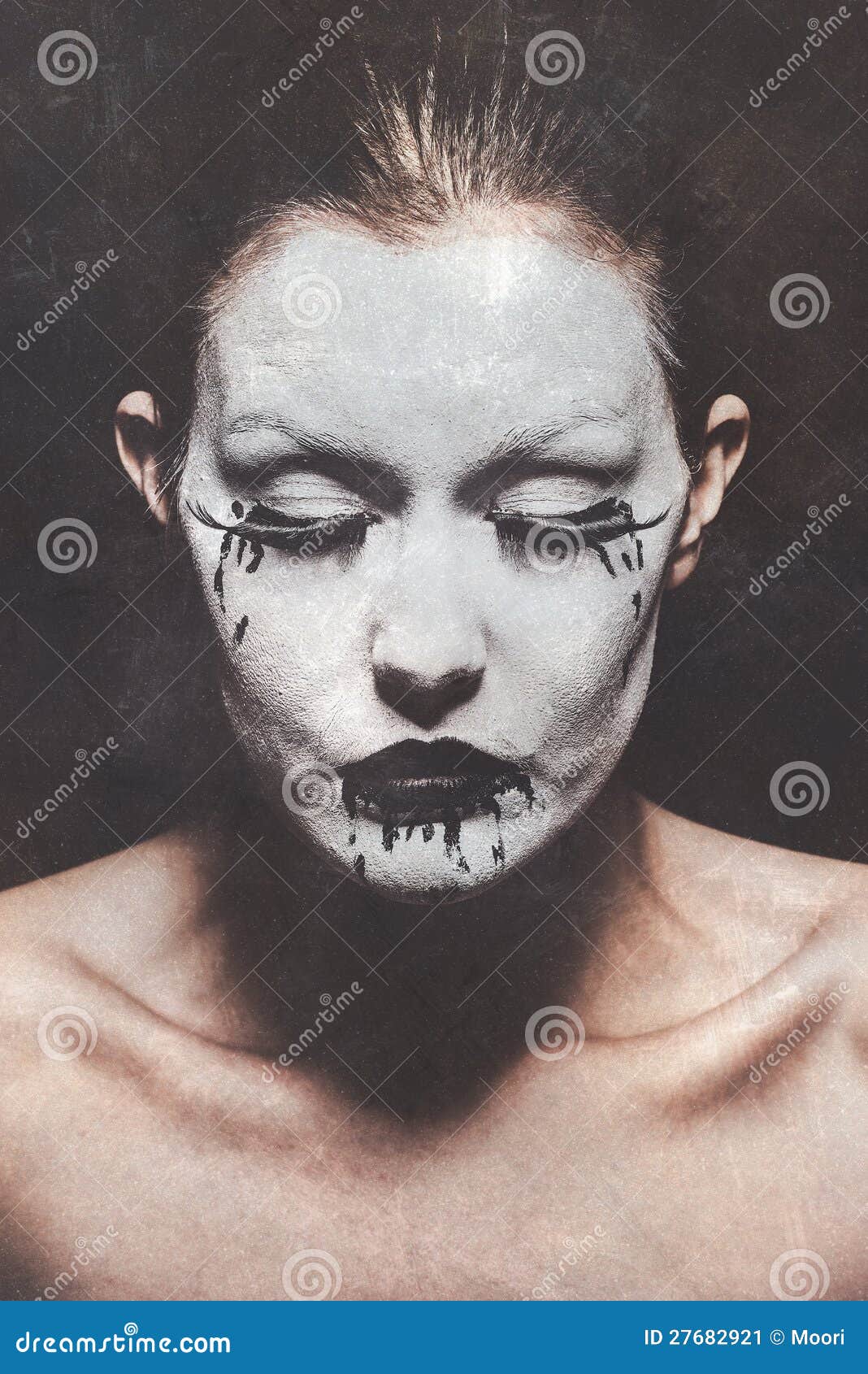 Female ghost stock image. Image of female, painted, face - 27682921