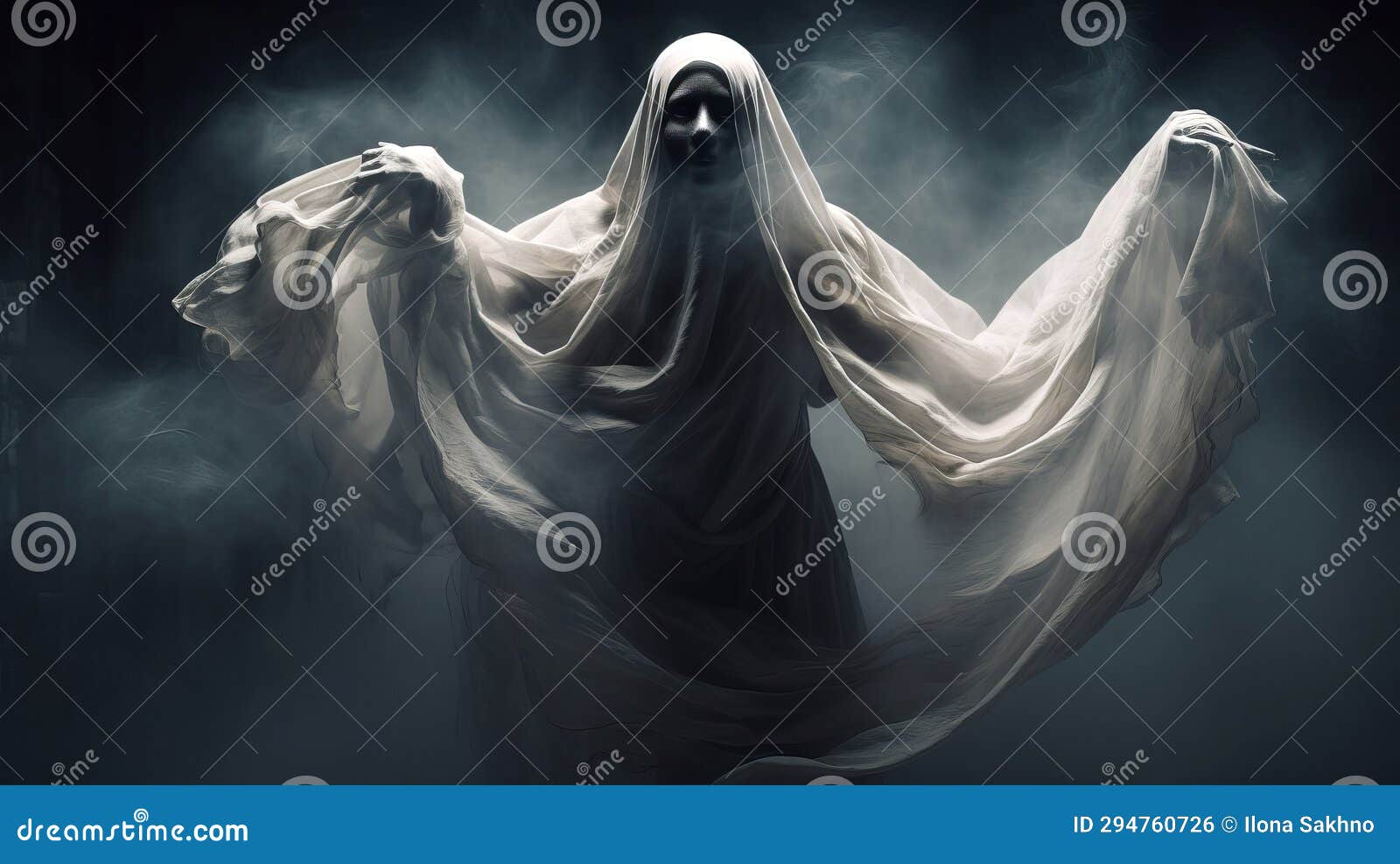 Female Ghost Appears Flying Out Of The Grave, Doodle Icon Image Kawaii ...