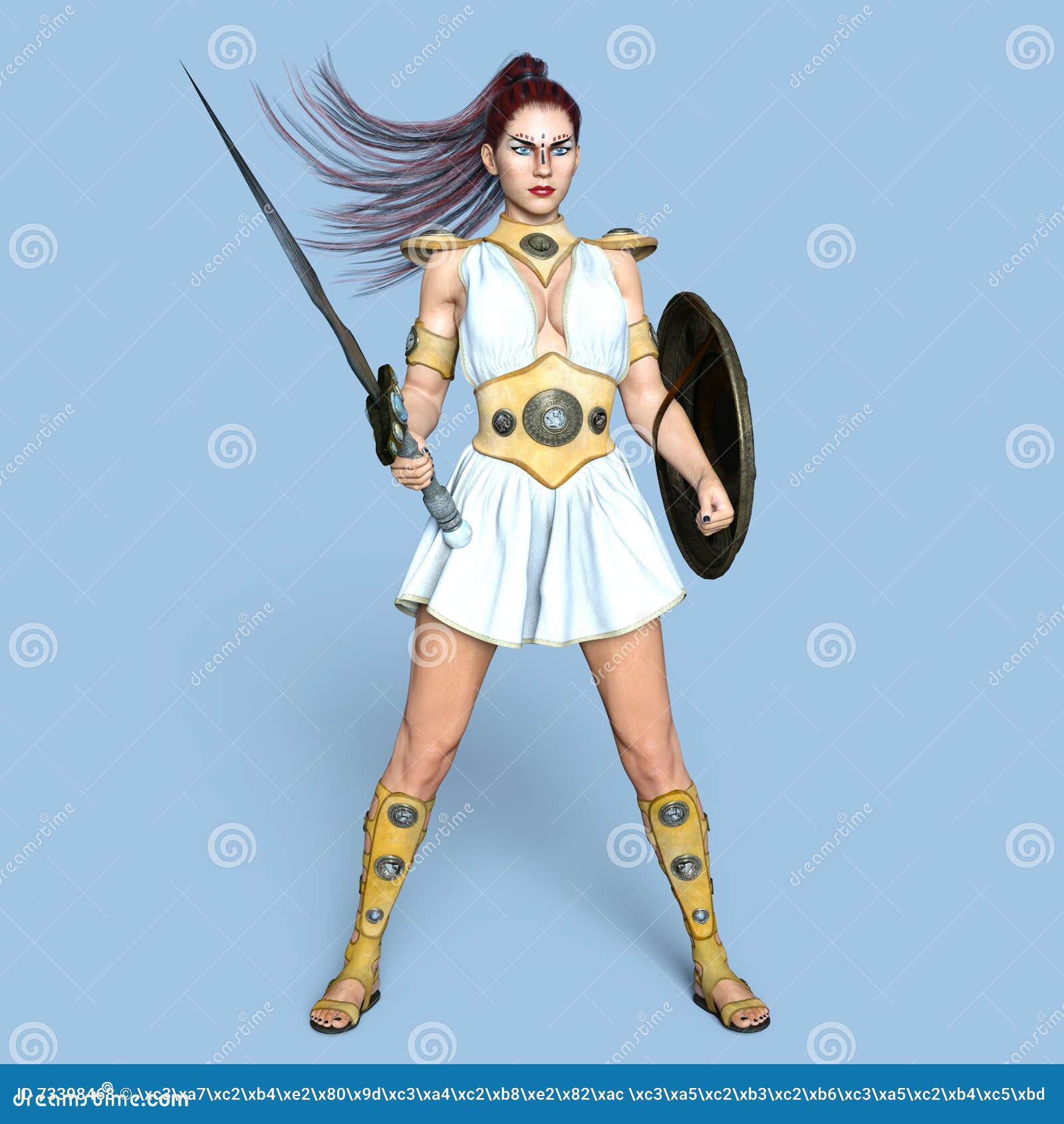 Female gladiator stock illustration. Illustration of boloman - 73398468