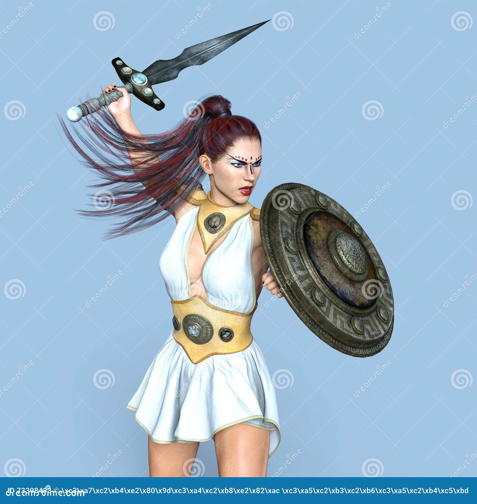Female Gladiator Stock Image | CartoonDealer.com #73398463