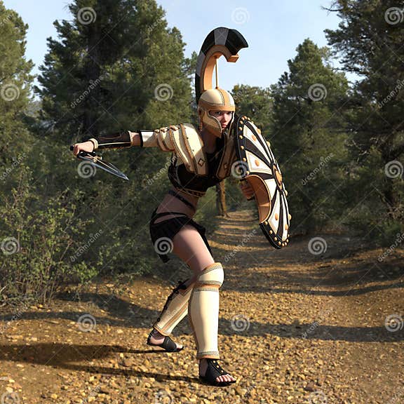 Female gladiator stock image. Image of fight, gladiator - 59476765