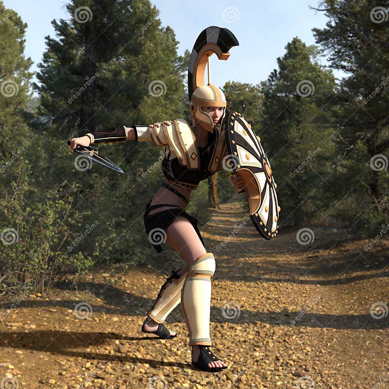 Female gladiator stock image. Image of fight, gladiator - 59476765
