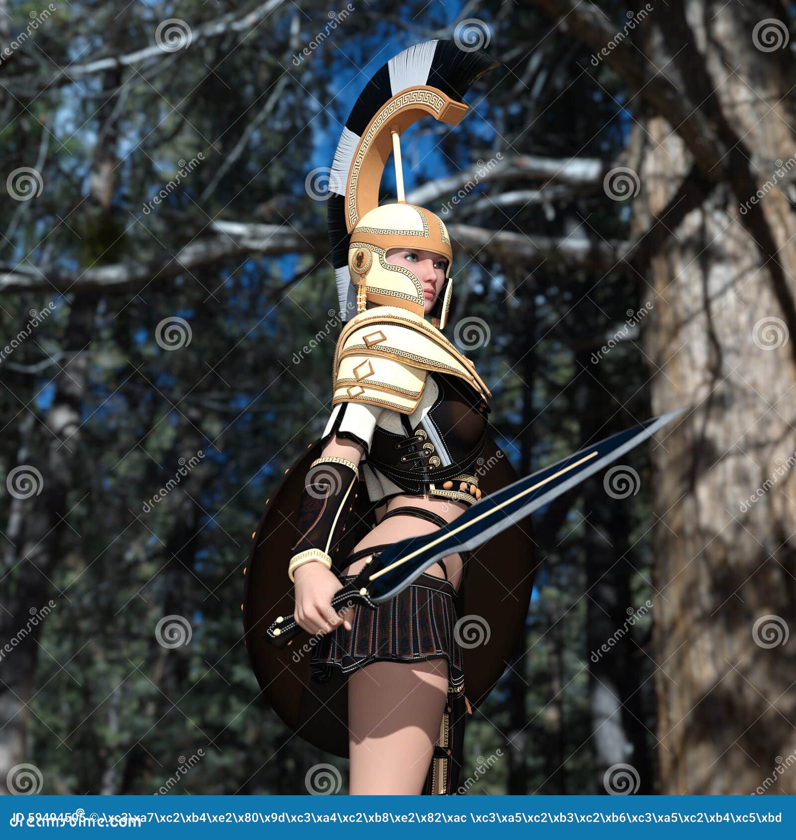 Female gladiator stock image. Image of sword, game, sandals - 59494505