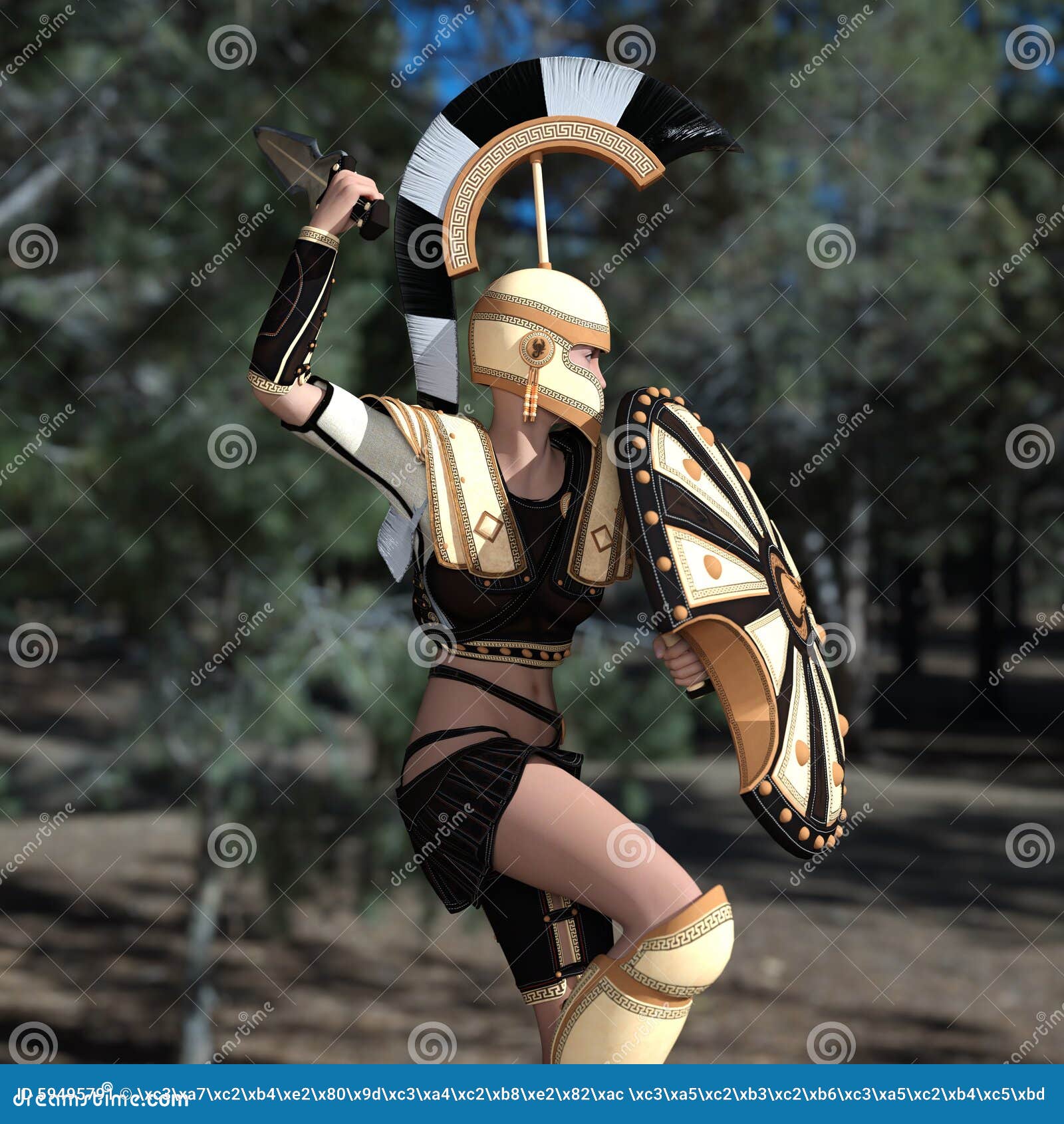 Female gladiator stock image. Image of costume, gladiator - 59495791