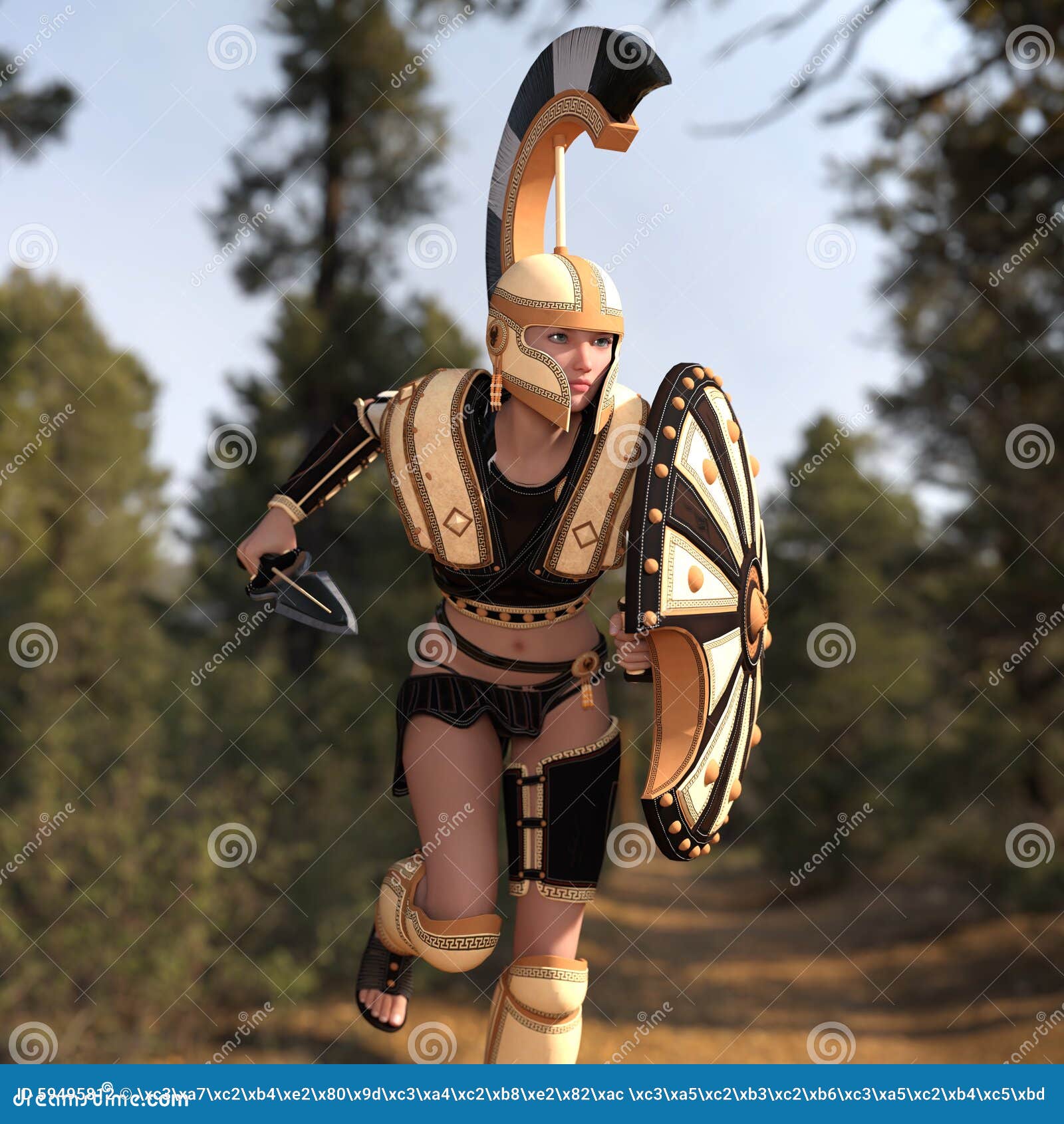 Female gladiator stock photo. Image of sword, gladiator - 59495812