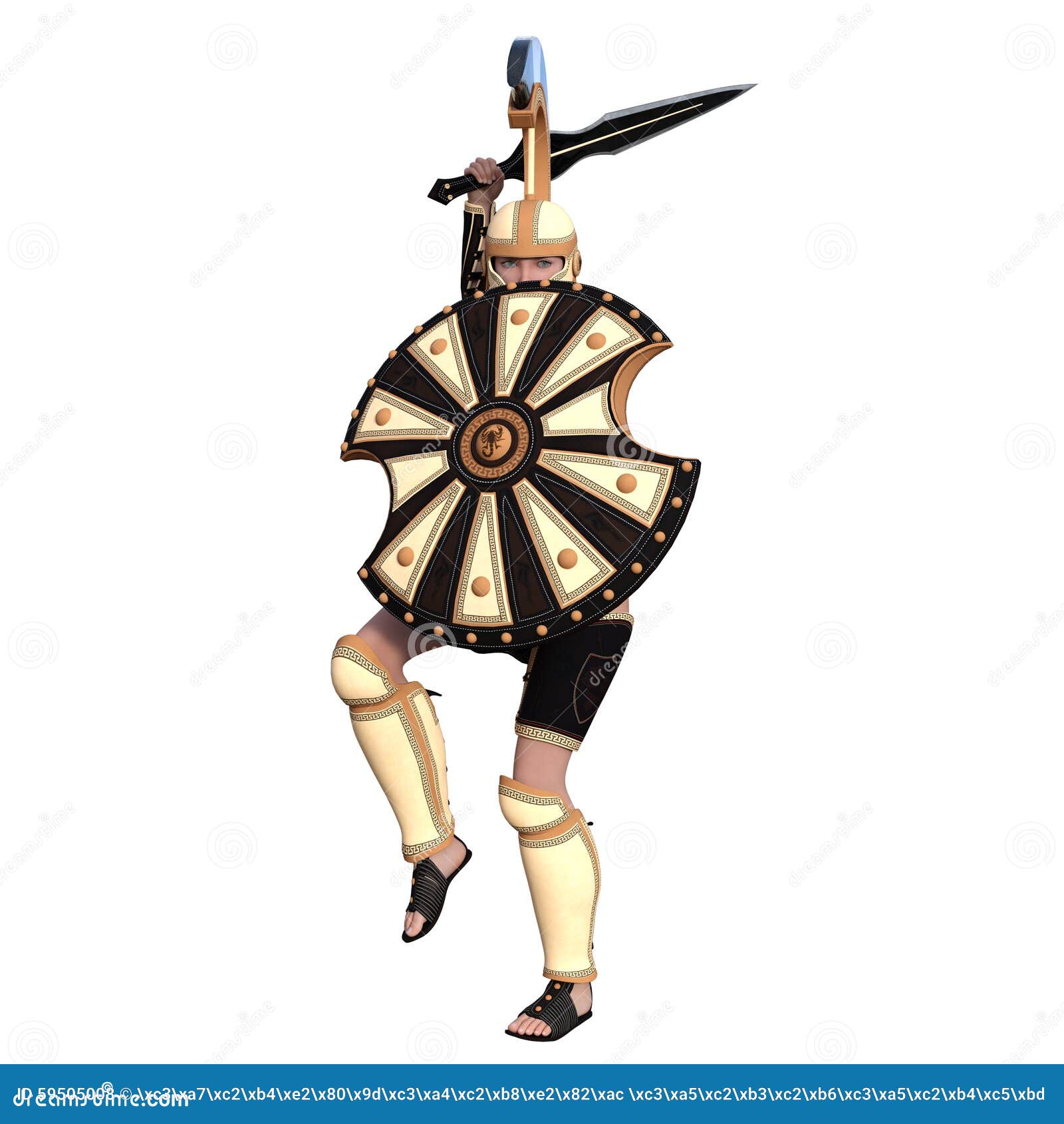 Female gladiator stock illustration. Illustration of fight - 59505008
