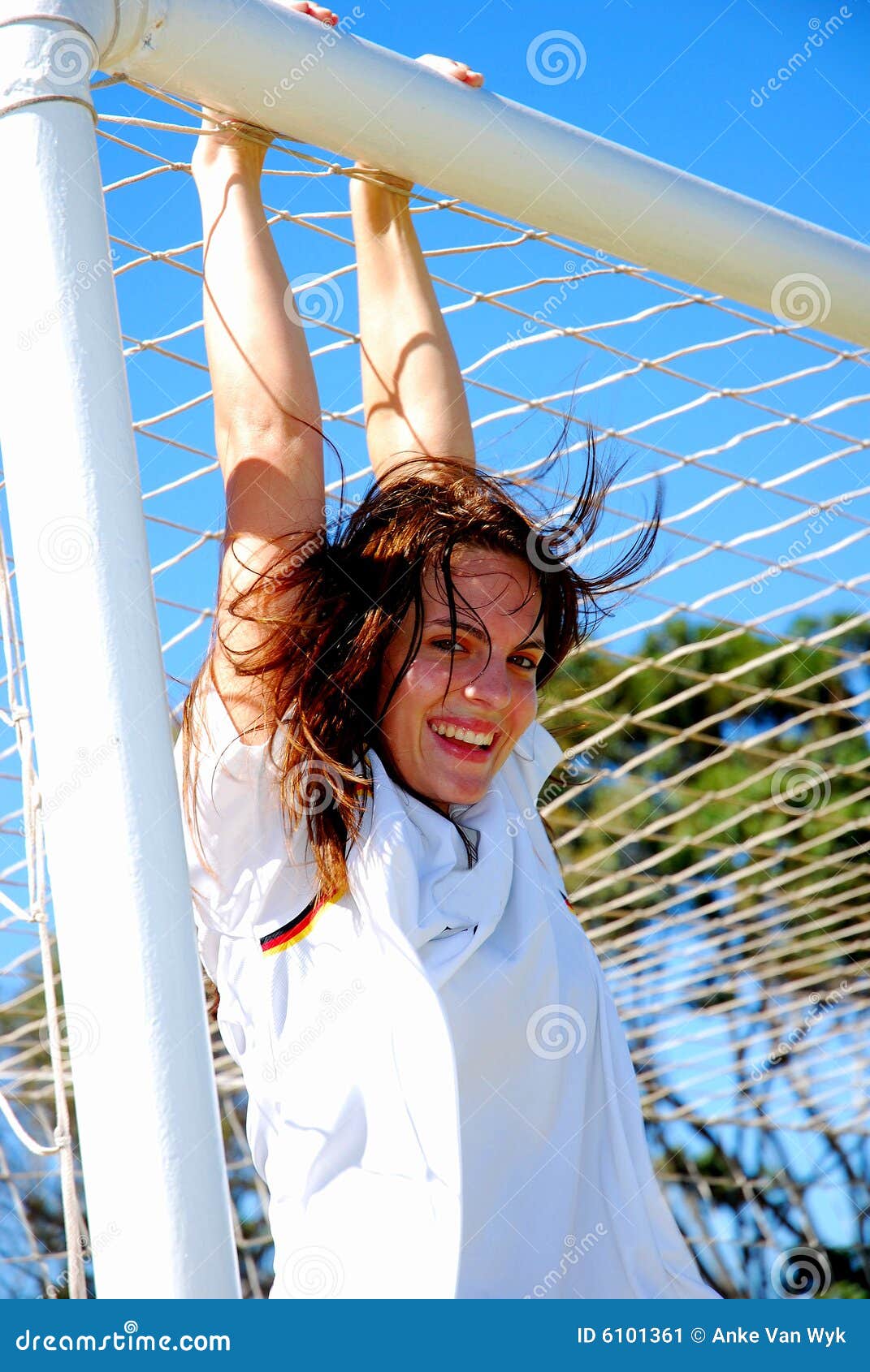 Female goalkeeper stock image. Image of outside, facial - 6101361