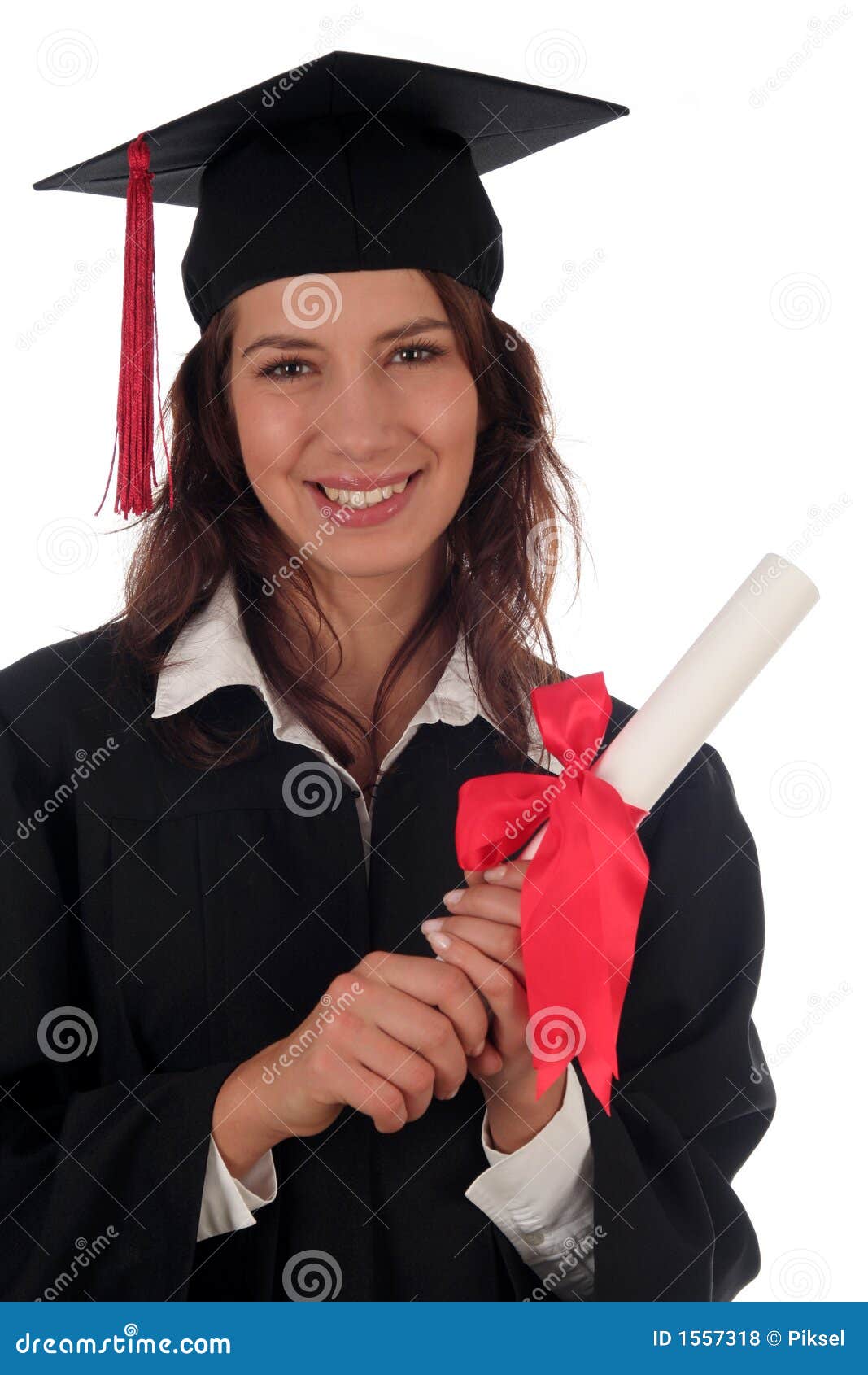 Female graduate stock photo. Image of school, shot, ceremony - 1557318