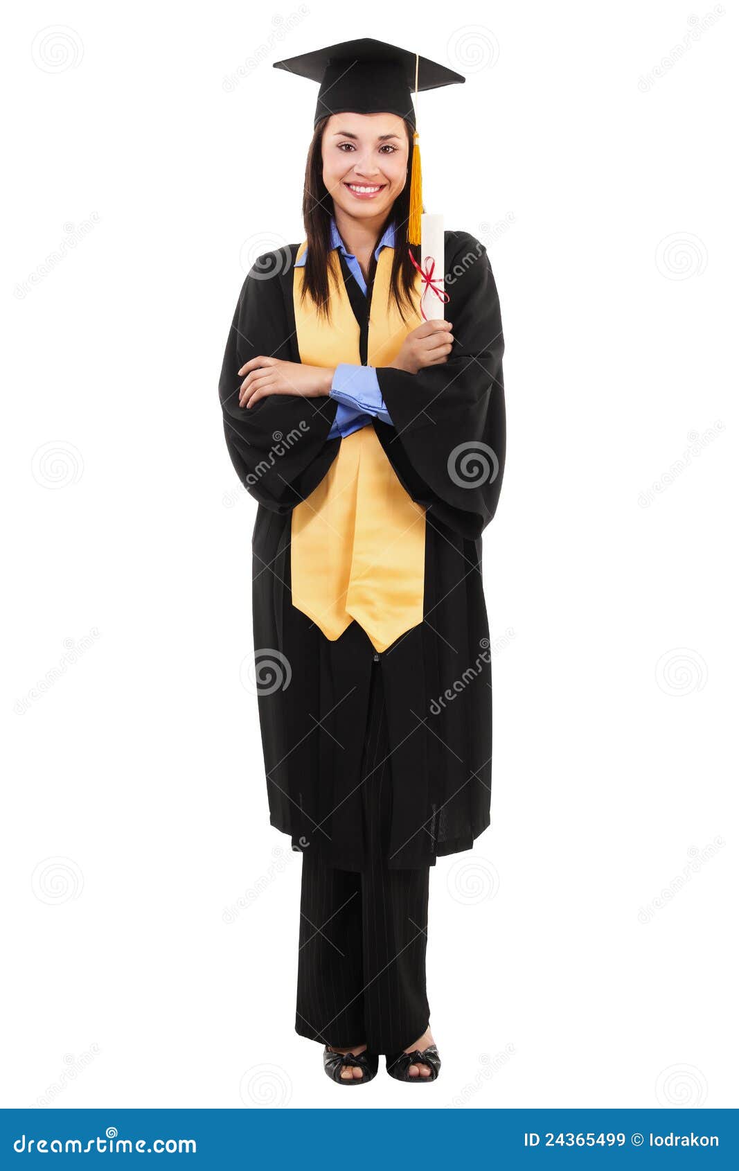 Female graduate stock image. Image of people, shot, college - 24365499